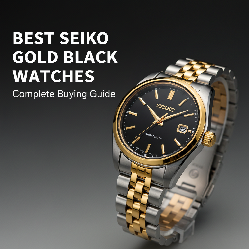 Best Seiko Gold Black Watches: Complete Buying Guide - SKYRIM WRIST